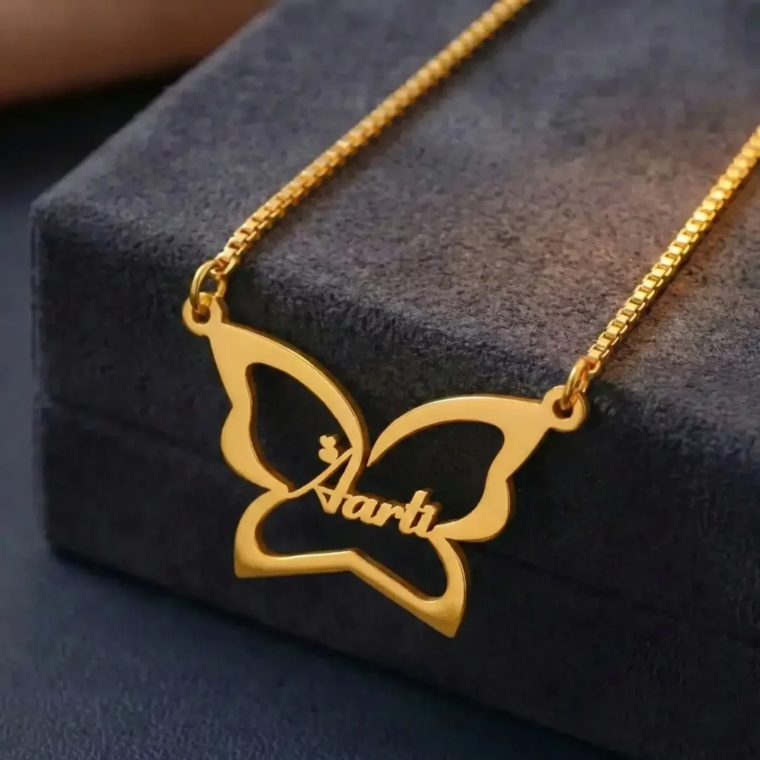 Butterfly Custom Name Necklace - Zyka