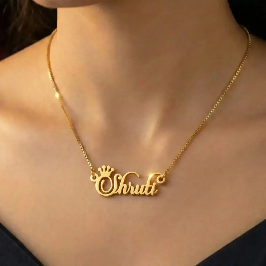 Crown Name Necklace - Zyka