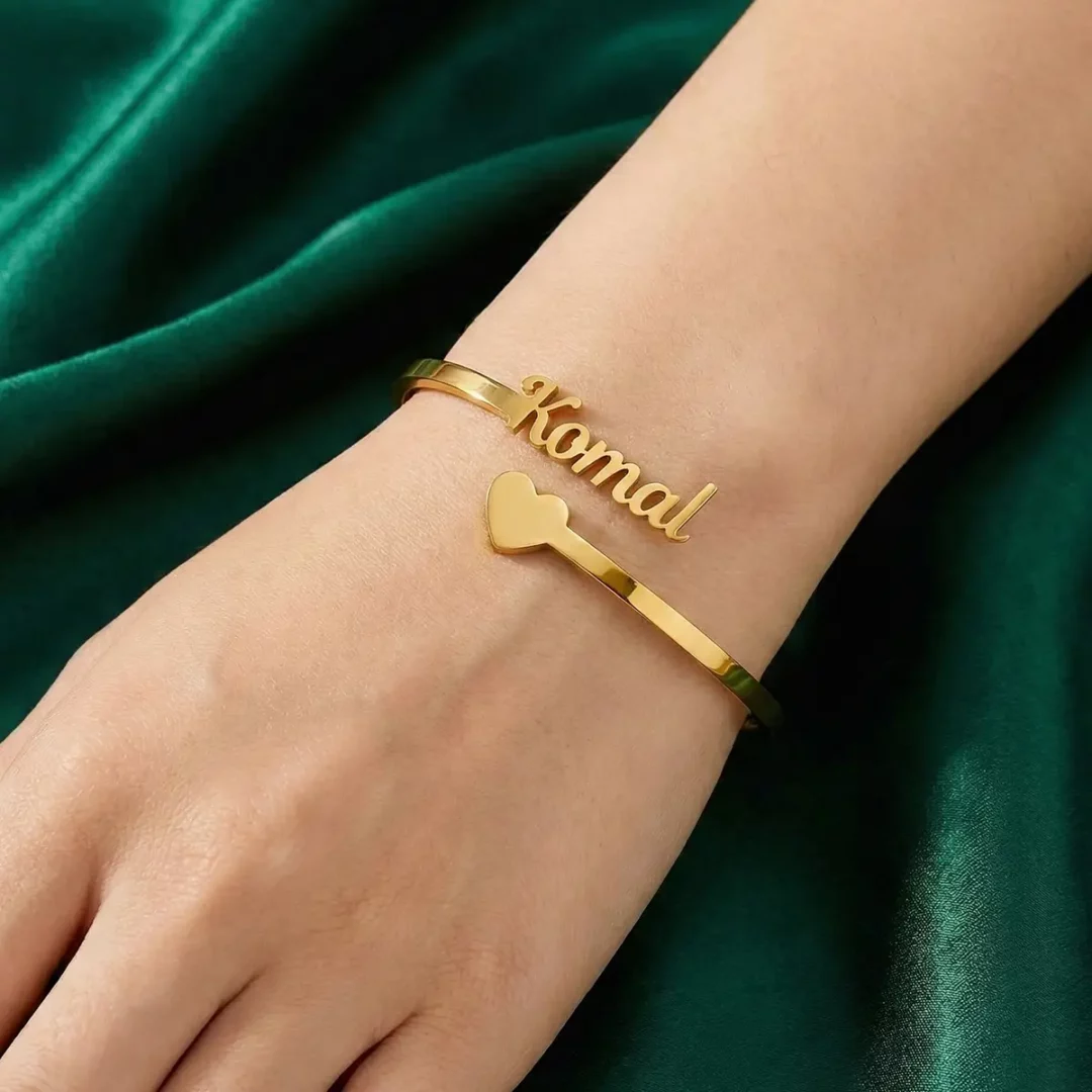 Custom Heart Name Bracelet - Zyka