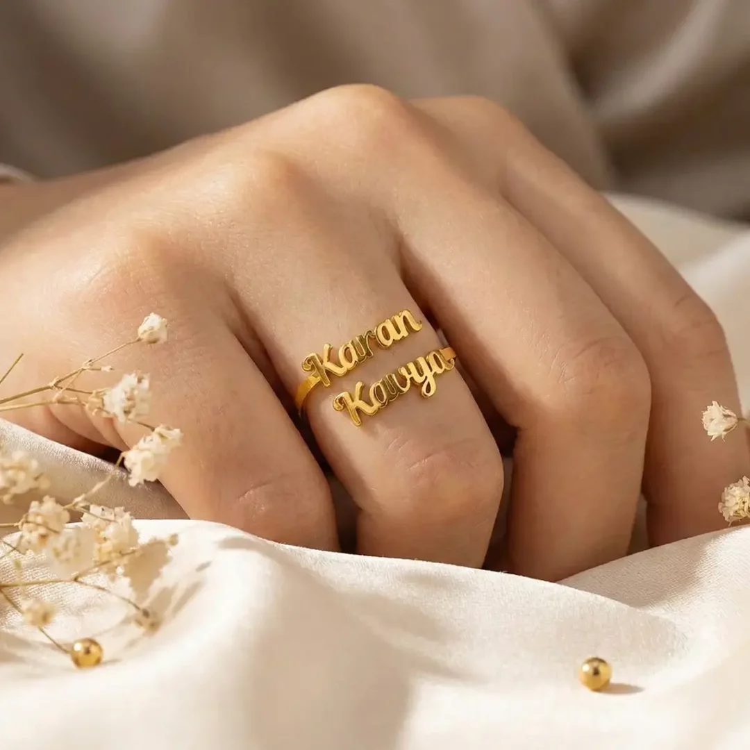 Forever Us Couple Name Ring - Zyka