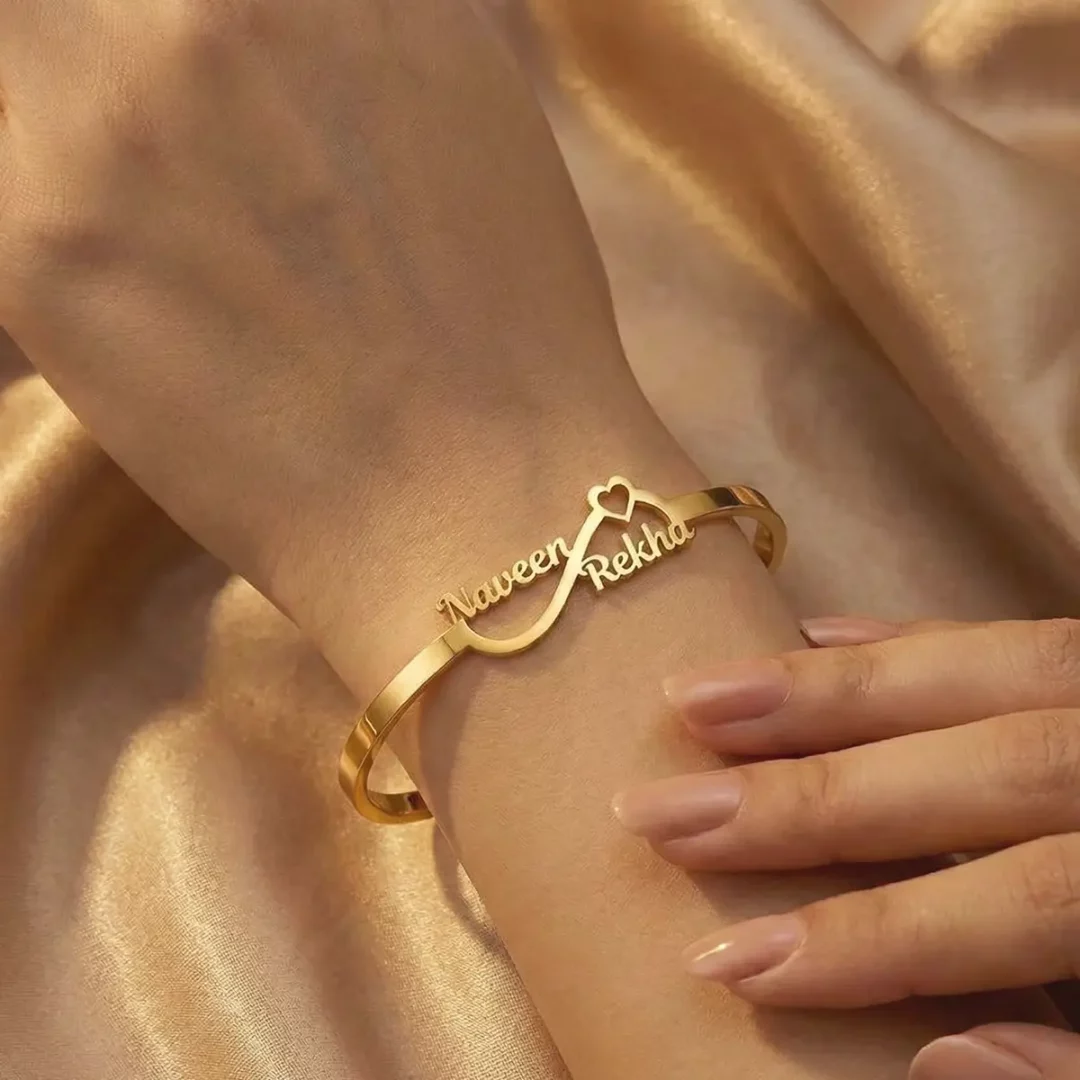 Custom Infinity Couple Name Bracelet - Zyka